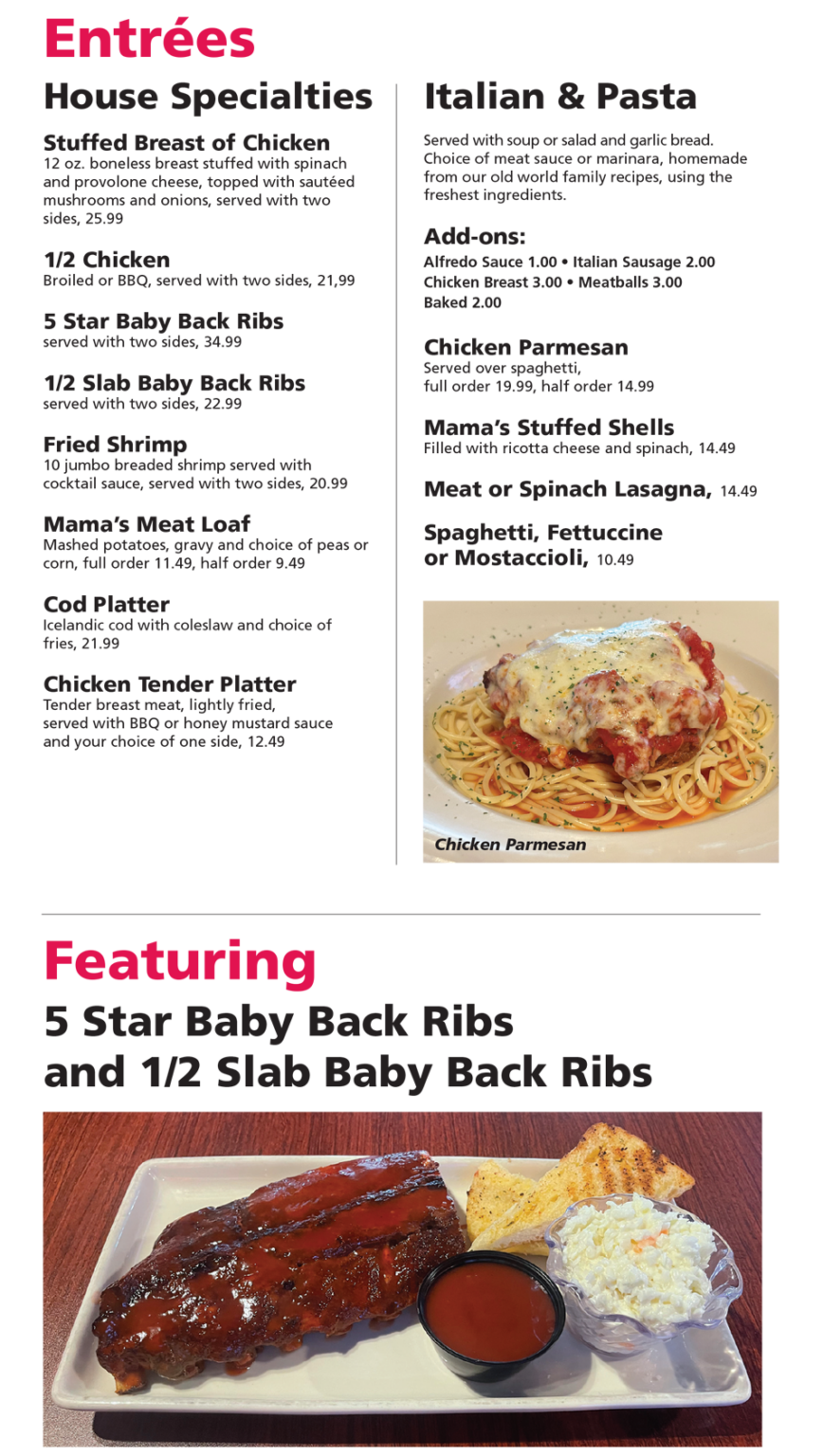 Village Inn Menu | Village Inn Pizzeria